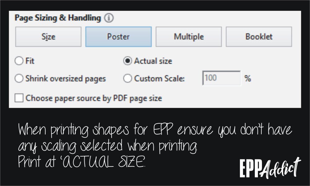 2" Print at Home Plus Shaped Pieces for English Paper Piecing | EPP ...