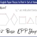 1/2" Print at Home Basic Shapes for English Paper Piecing | EPP ...