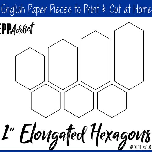 2 Printable Basic Shapes for English Paper Piecing EPP - Etsy Australia