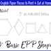 3 Printable Basic Shapes for English Paper Piecing EPP Pieces ...