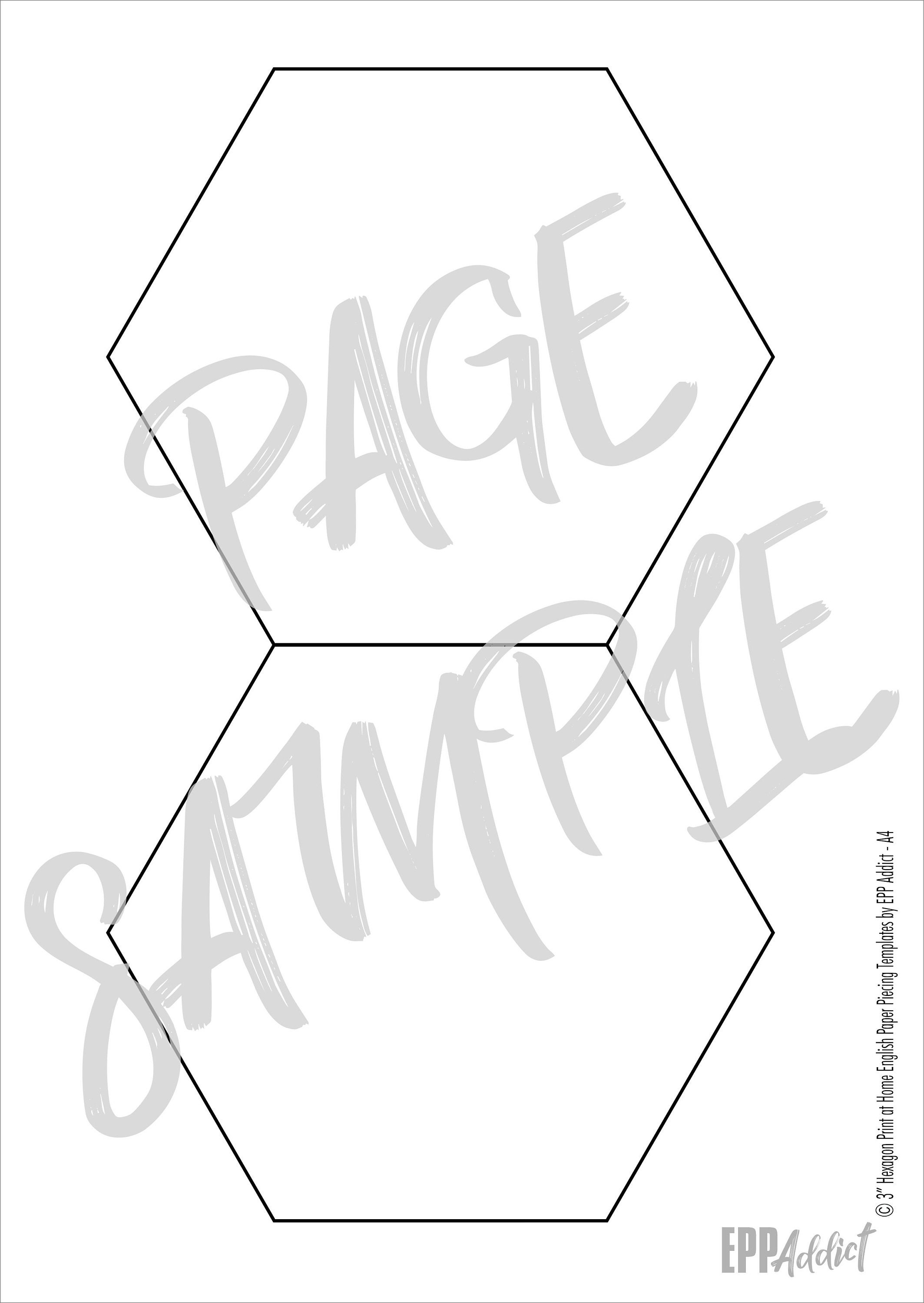 3" Printable Basic Shapes for English Paper Piecing | EPP | Pieces ...