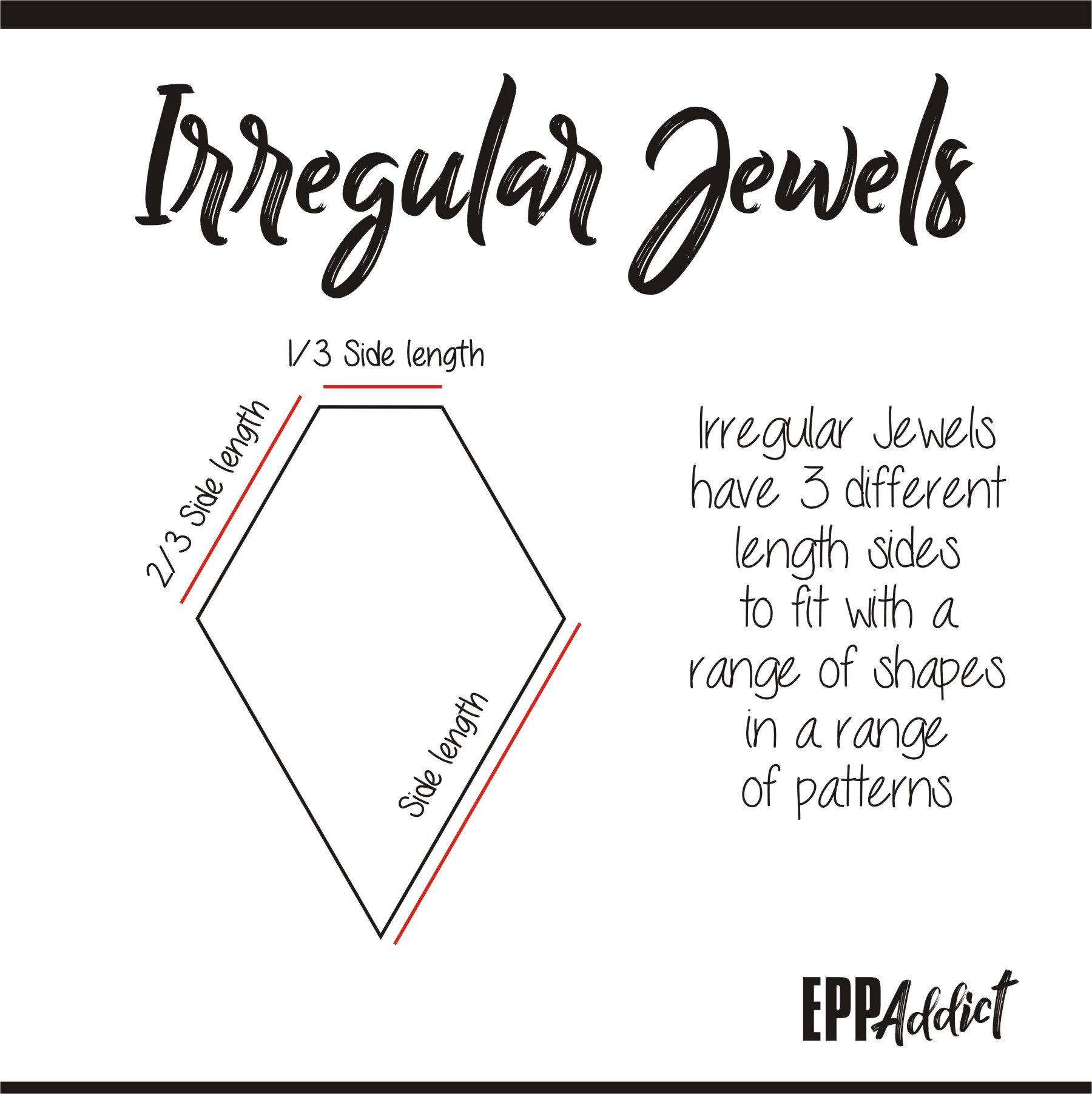 Irregular Jewel Cut Files for English Paper Piecing SVG - Etsy