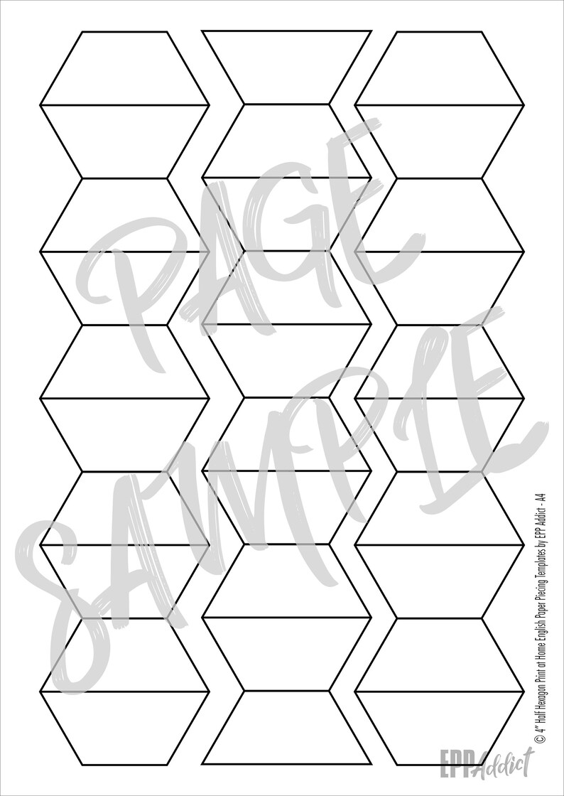 1-1/4" Printable Basic Shapes for English Paper Piecing | EPP | Pieces ...