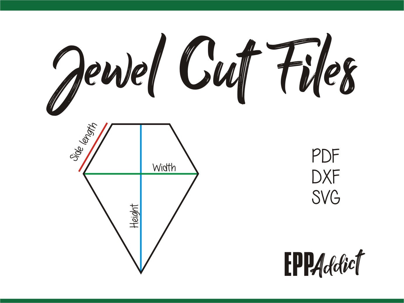 Jewel Cut Files for English Paper Piecing SVG DXF Cricut - Etsy Australia