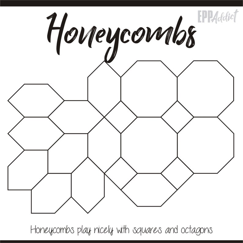 Honeycomb English Paper Pieces for English Paper Piecing EPP | Etsy