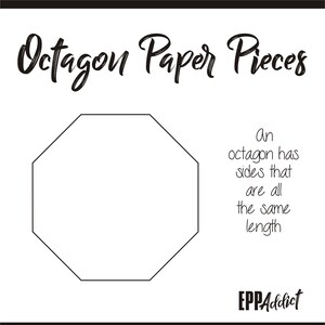 Octagon Cut Files for English Paper Piecing | SVG | DXF | Cricut ...