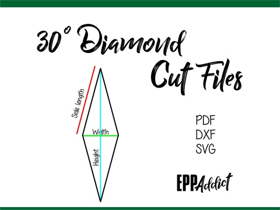 30 Degree/ 12 Blade Diamond Cut Files for English Paper - Etsy