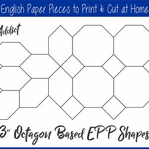 1/2 Inch Jewel Paper Templates for English Paper Piecing - Etsy Australia