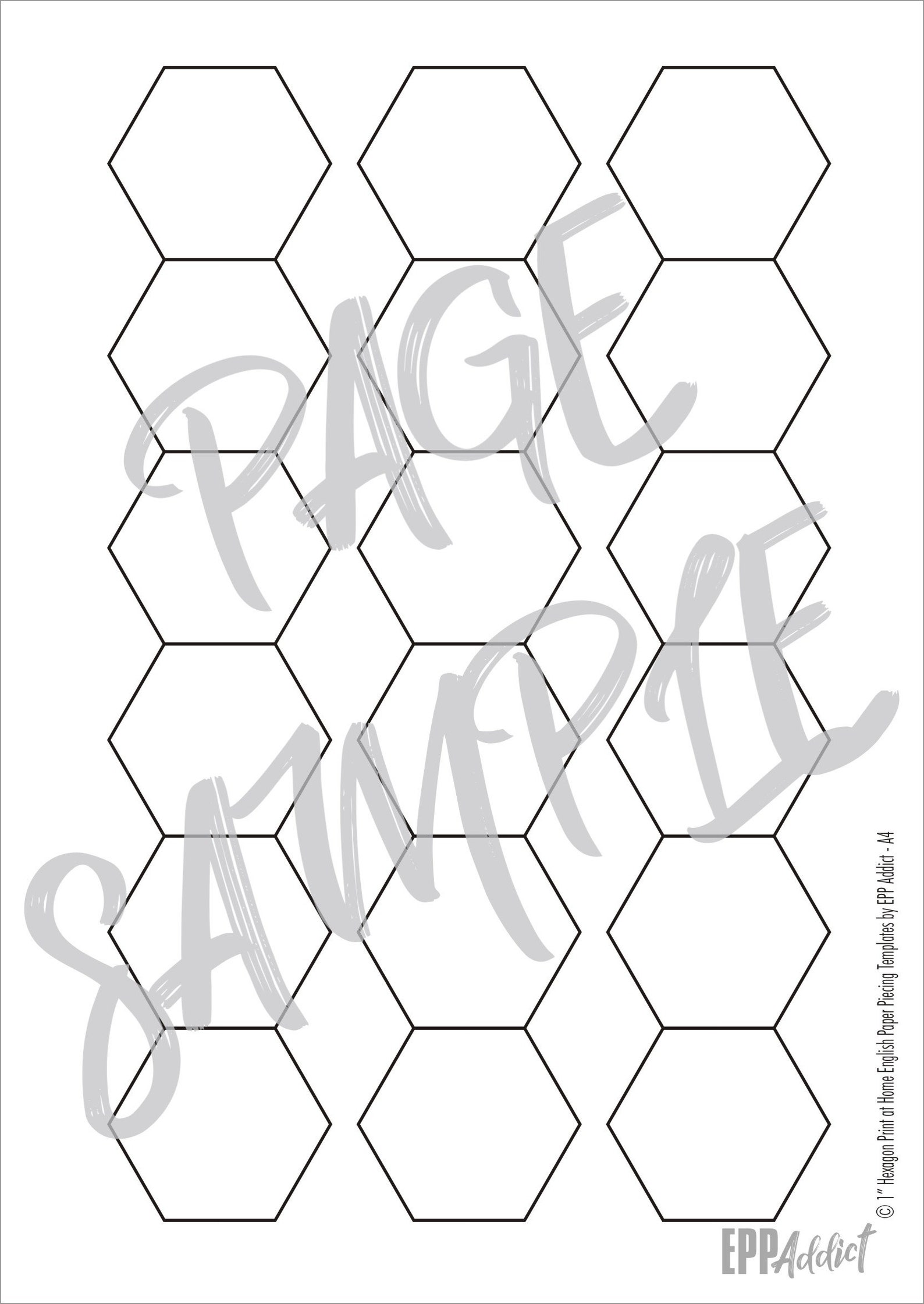 1" Print at Home Basic Shapes for English Paper Piecing | EPP | Pieces ...