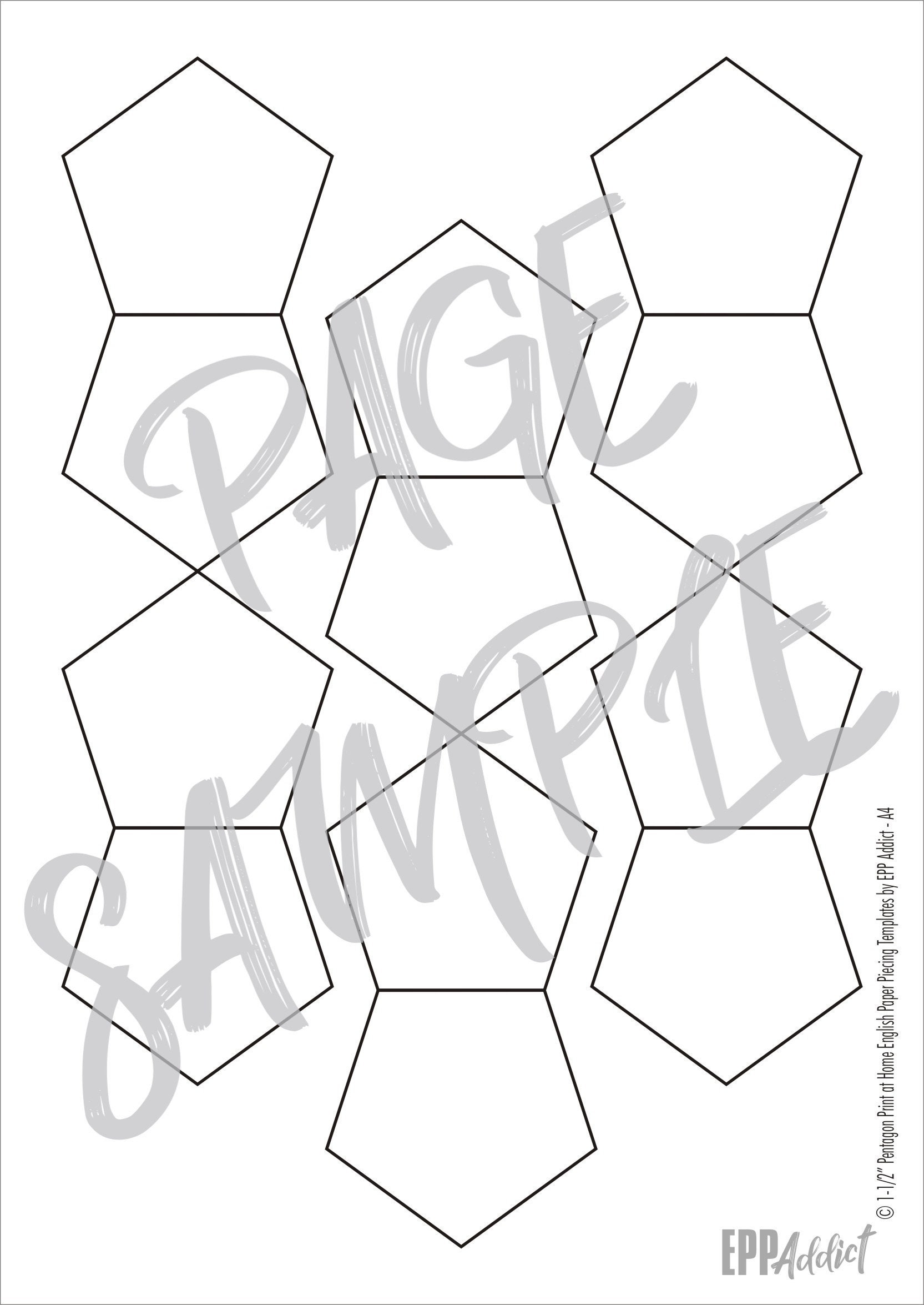 1 2 Print at Home Pentagon Shapes for English - Etsy UK