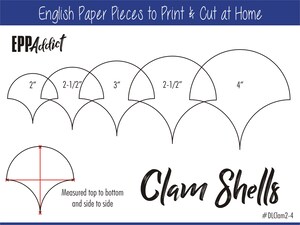 English Paper Piecing WAVES Pattern, EPP Templates PDF - Etsy Canada