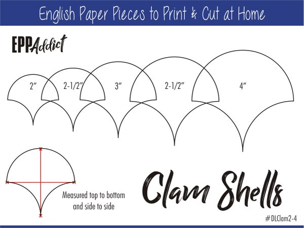 English Paper Piecing WAVES Pattern, EPP Templates PDF - Etsy Canada