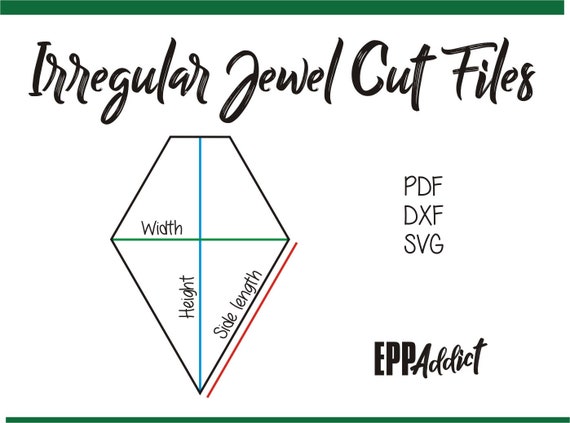 Irregular Jewel Cut Files for English Paper Piecing SVG - Etsy