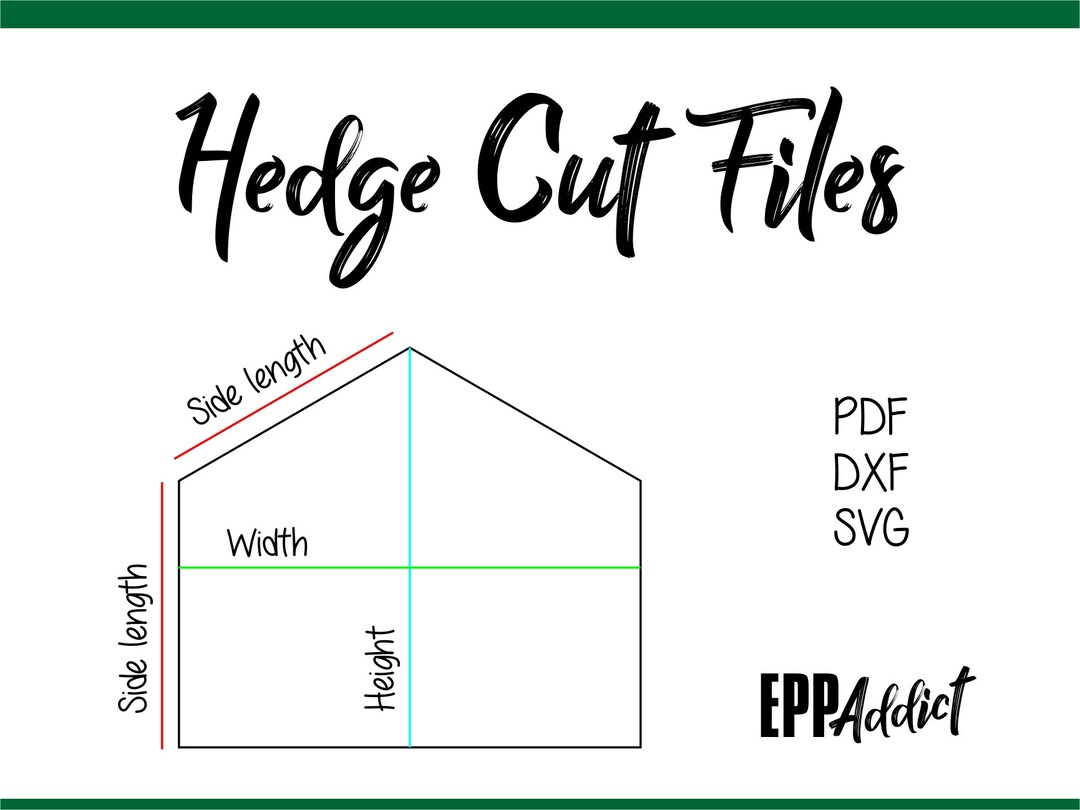 Hedge Cut Files for English Paper Piecing | SVG | DXF | Cricut ...