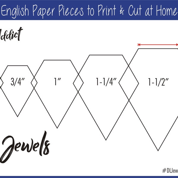 1" Hexie Paper Templates Epp English Paper Piecing - Etsy