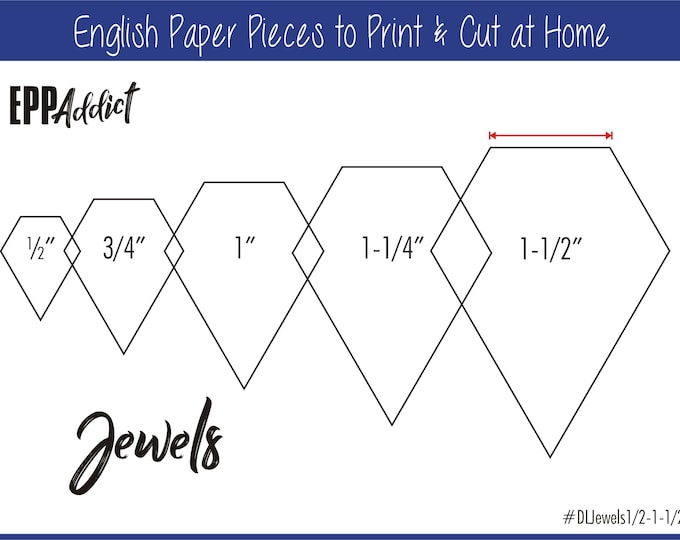 1.5" Print at Home Basic Shapes for English Paper Piecing | EPP ...