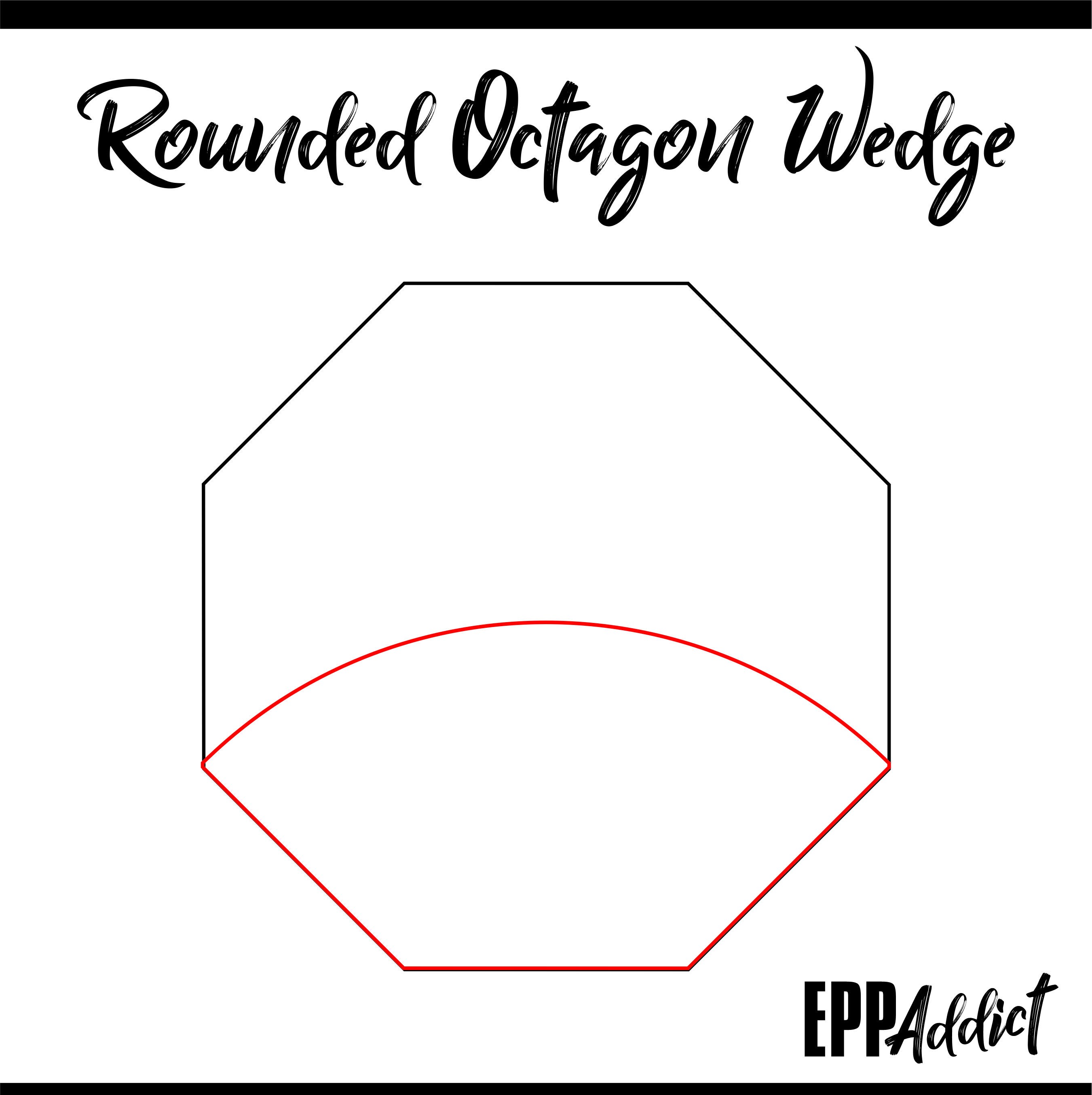 Rounded Octagon Wedge Cut Files for English Paper Piecing - Etsy