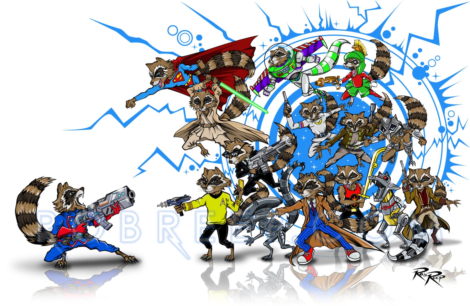 Rocket Raccoon Vs. Rocket Raccoons - Etsy