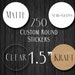 Custom Square Stickers - Square Labels - Custom Clear Stickers - Custom ...