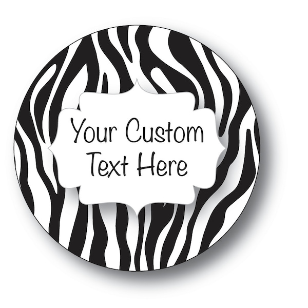 Zebra Labels - Etsy