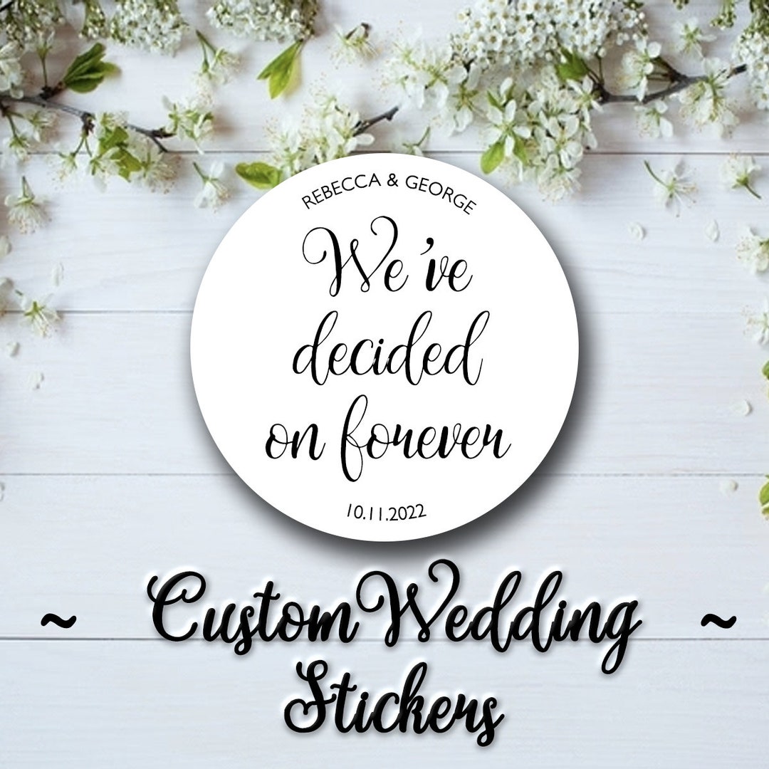 Custom Wedding Stickers • Custom Round Stickers - Custom Labels - Round ...
