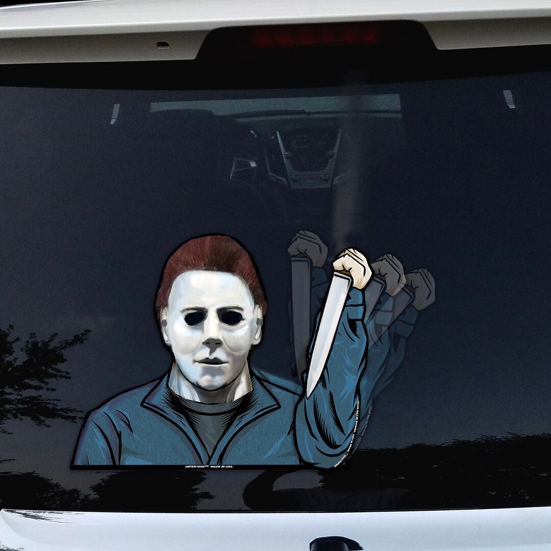 Masked Serial Killer Wipertag Decal and Arm Attaches to Rear Wiper ...