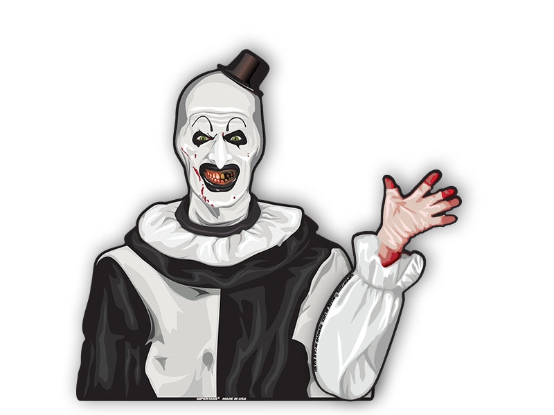 Terrifying Clown Killer Wipertag Decal and Arm Attaches to Rear Wiper ...