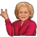 Betty White Wipertag Decal and Arm Attach to Rear Vehicle Wiper Blades ...