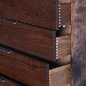Modern Walnut Dresser - Etsy