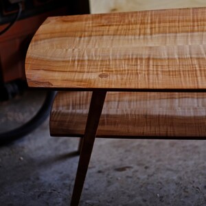 Maple Coffee Table | Sleek Mid Century Modern Wood Coffee Table ...
