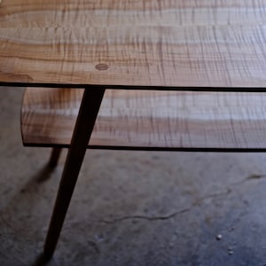 Maple Coffee Table | Sleek Mid Century Modern Wood Coffee Table ...