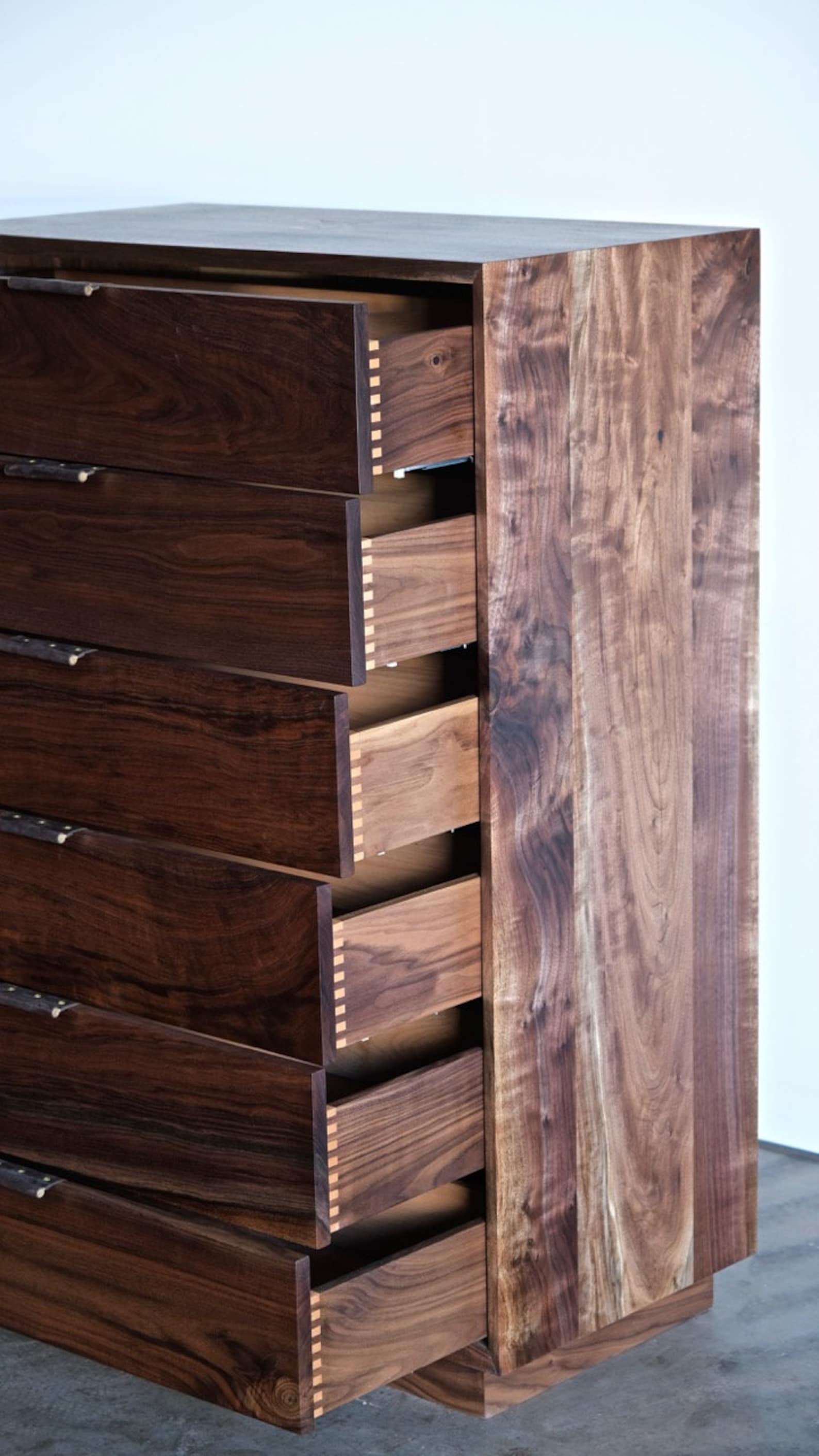 Modern Walnut Dresser | Etsy