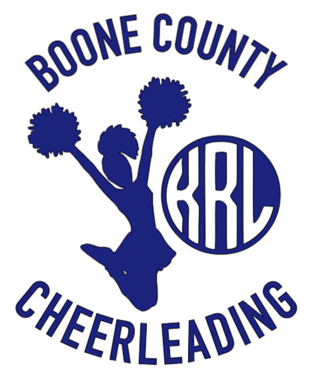 Monogram Cheering Decals Vinyl Stickers Decals Tumblers - Etsy