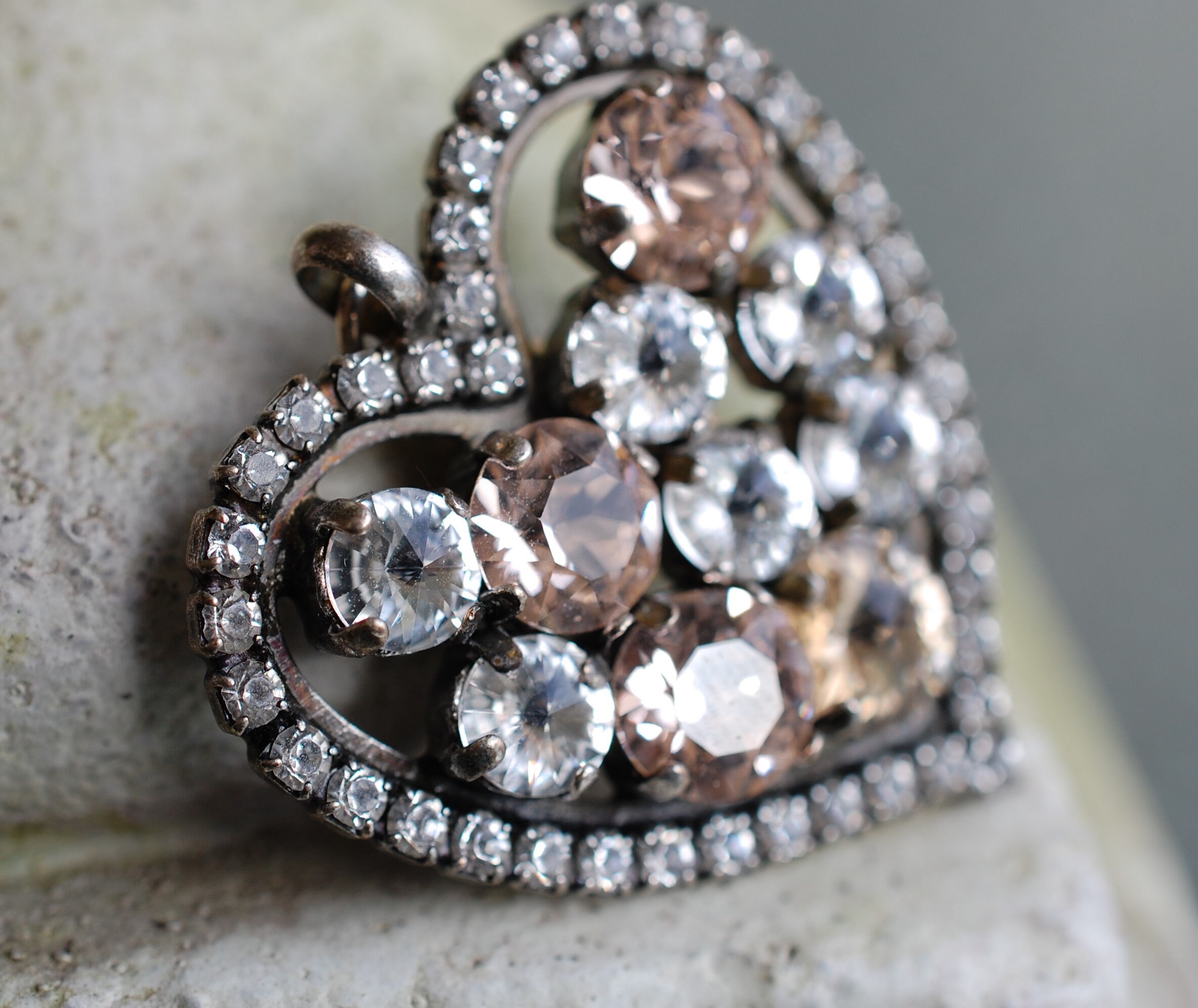 Swarovski Heart Pendant, Add on Heart Pendant, Detachable Pendant ...