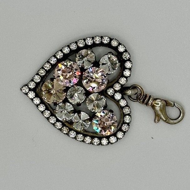 Swarovski Heart Pendant, Add on Heart Pendant, Detachable Pendant ...