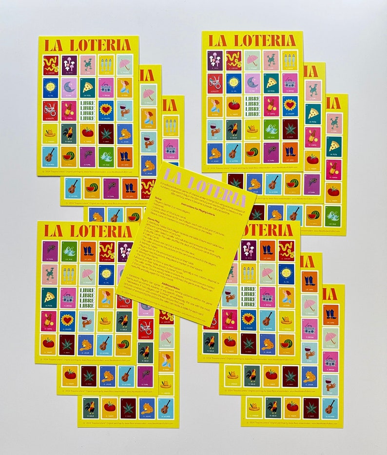 LA LOTERIA: Mexican Bingo Game 2-12 Players - Etsy