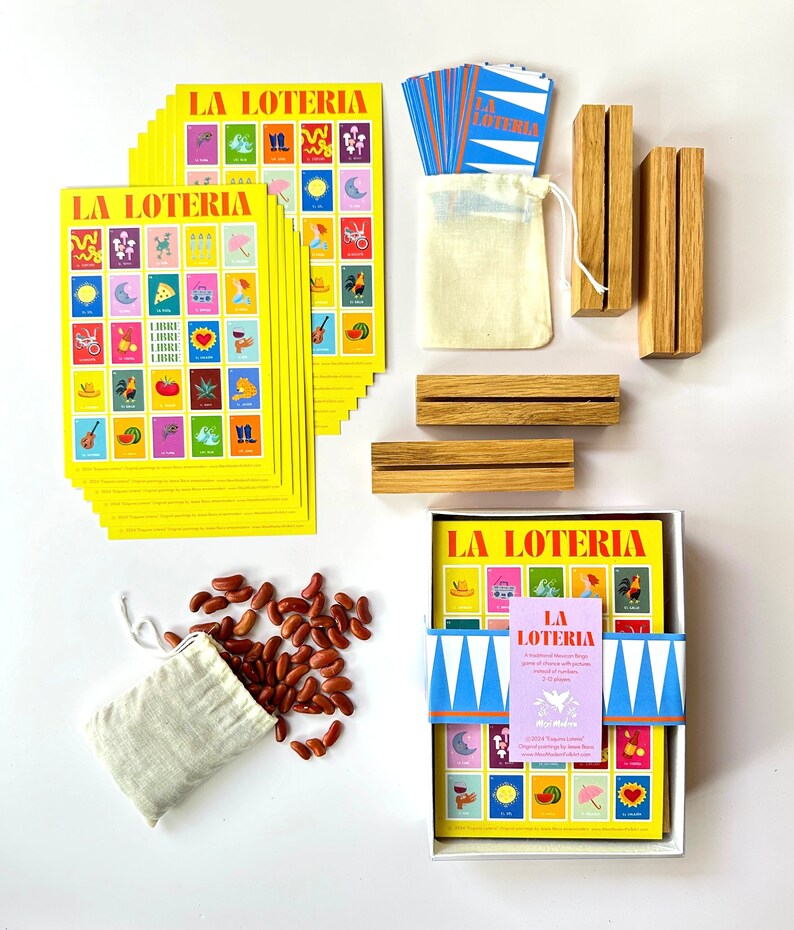 LA LOTERIA: Mexican Bingo Game 2-12 Players - Etsy