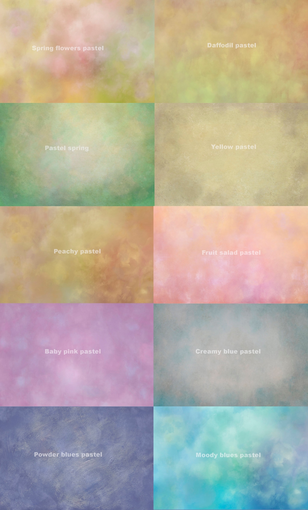 Pastel Texture Pack Digital Overlay or Backdrop Texture Plus 5 Free ...