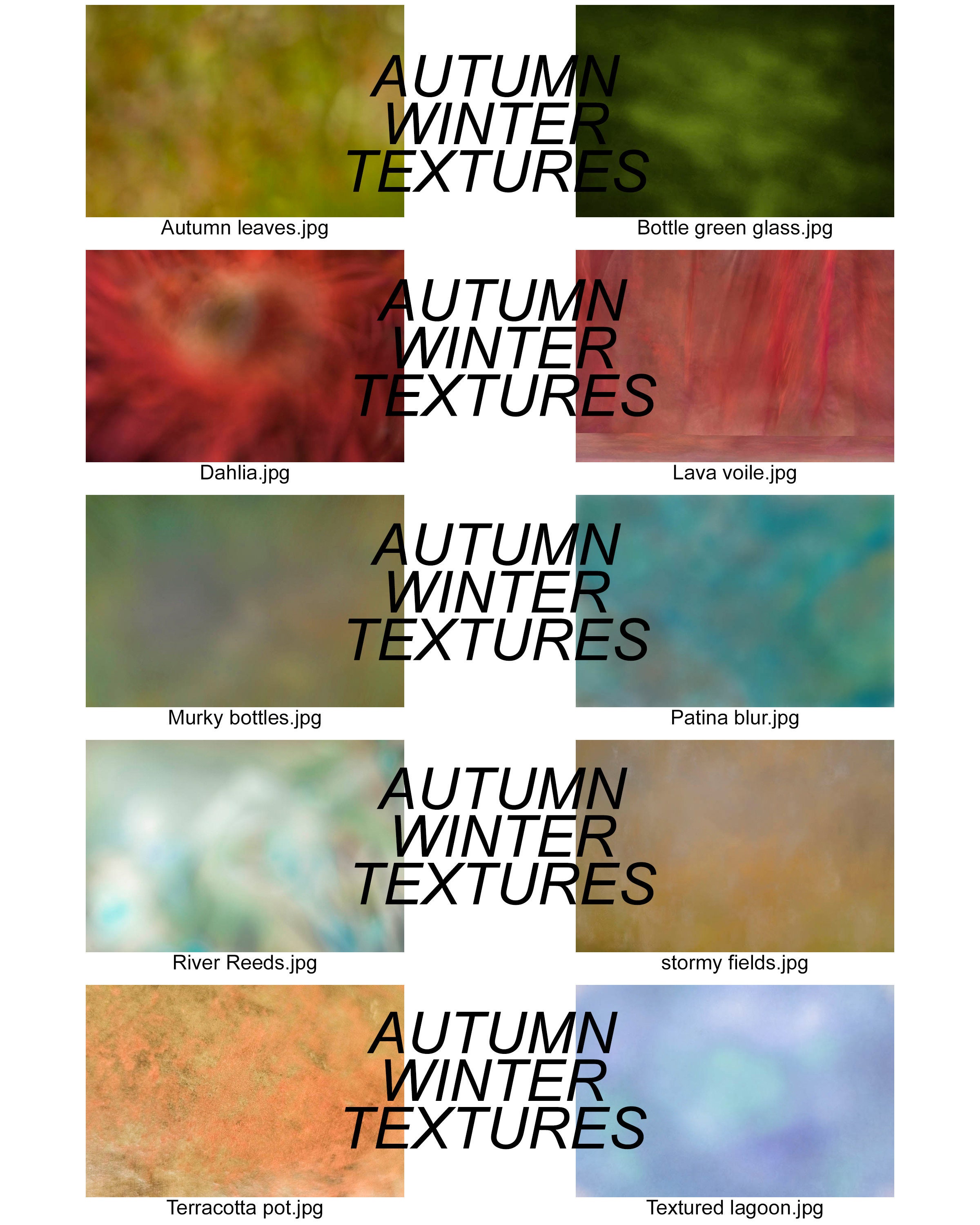 All 4 Seasonal Texture Packs - Spring, Summer, Autumn, Winter and Grey ...