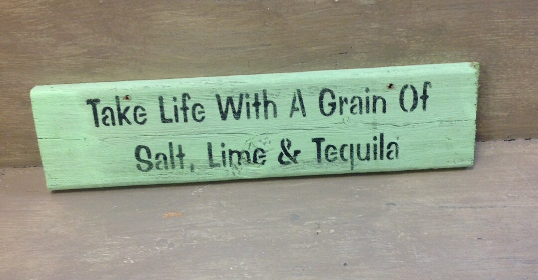 Tequila Sign, Wood Sign, Wooden Tequila Sign, Tequila, Wall Decor ...