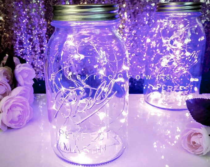 Purple String Lights Wedding Decor Lavender Wedding LED - Etsy