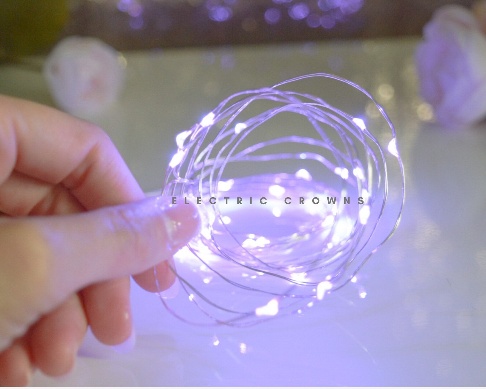 Purple String Lights Wedding Decor Lavender Wedding LED - Etsy