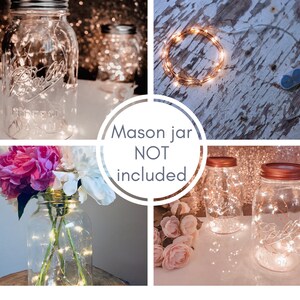Rustic Wedding Decor, String Lights, Wedding Table Decor, Reception ...