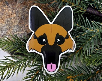 K9 Sticker German Shephed Paws Sticker Cute GSD Dog Decal for Car ...