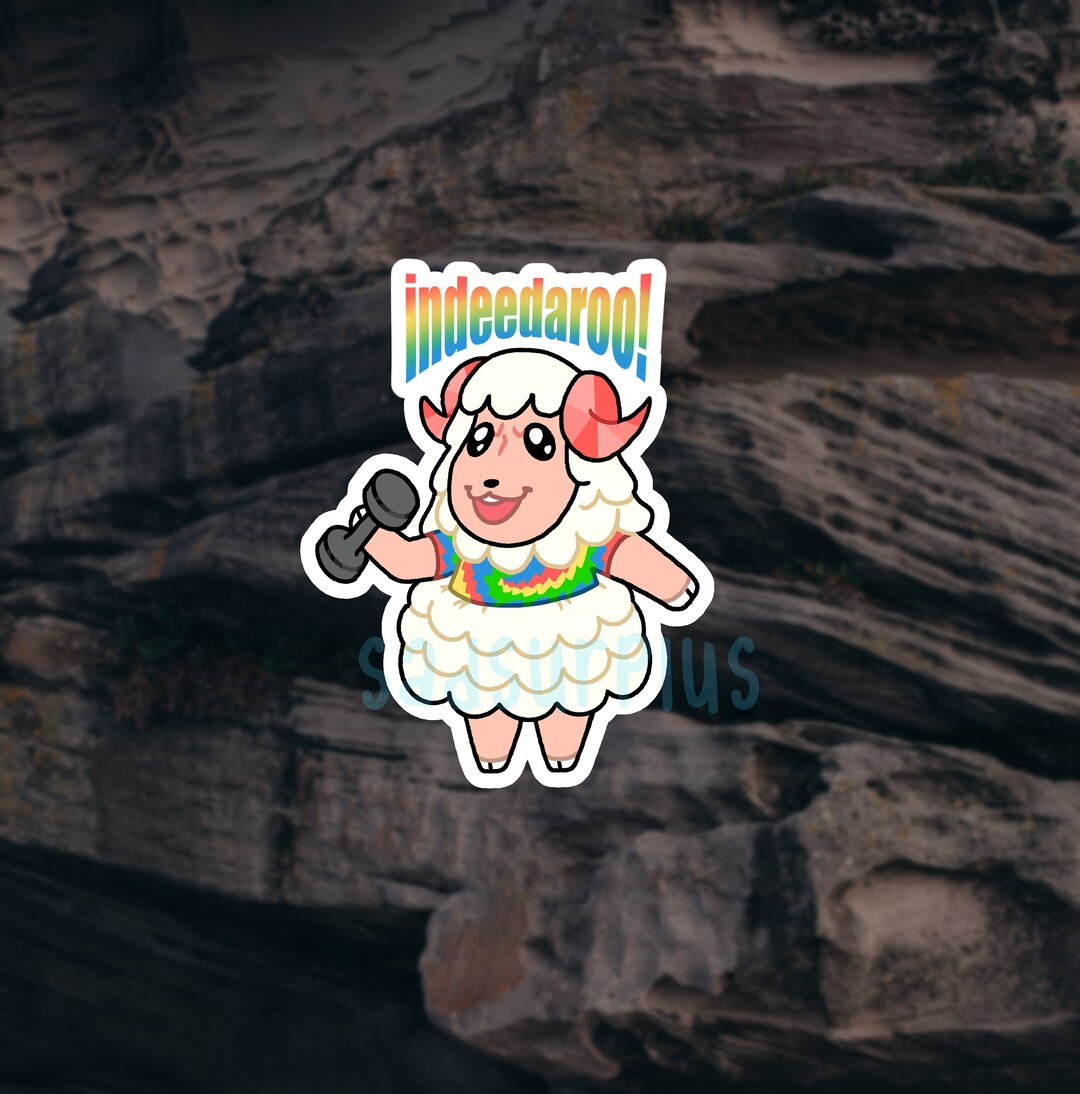 Rainbow Sheep Villager Sticker - Etsy