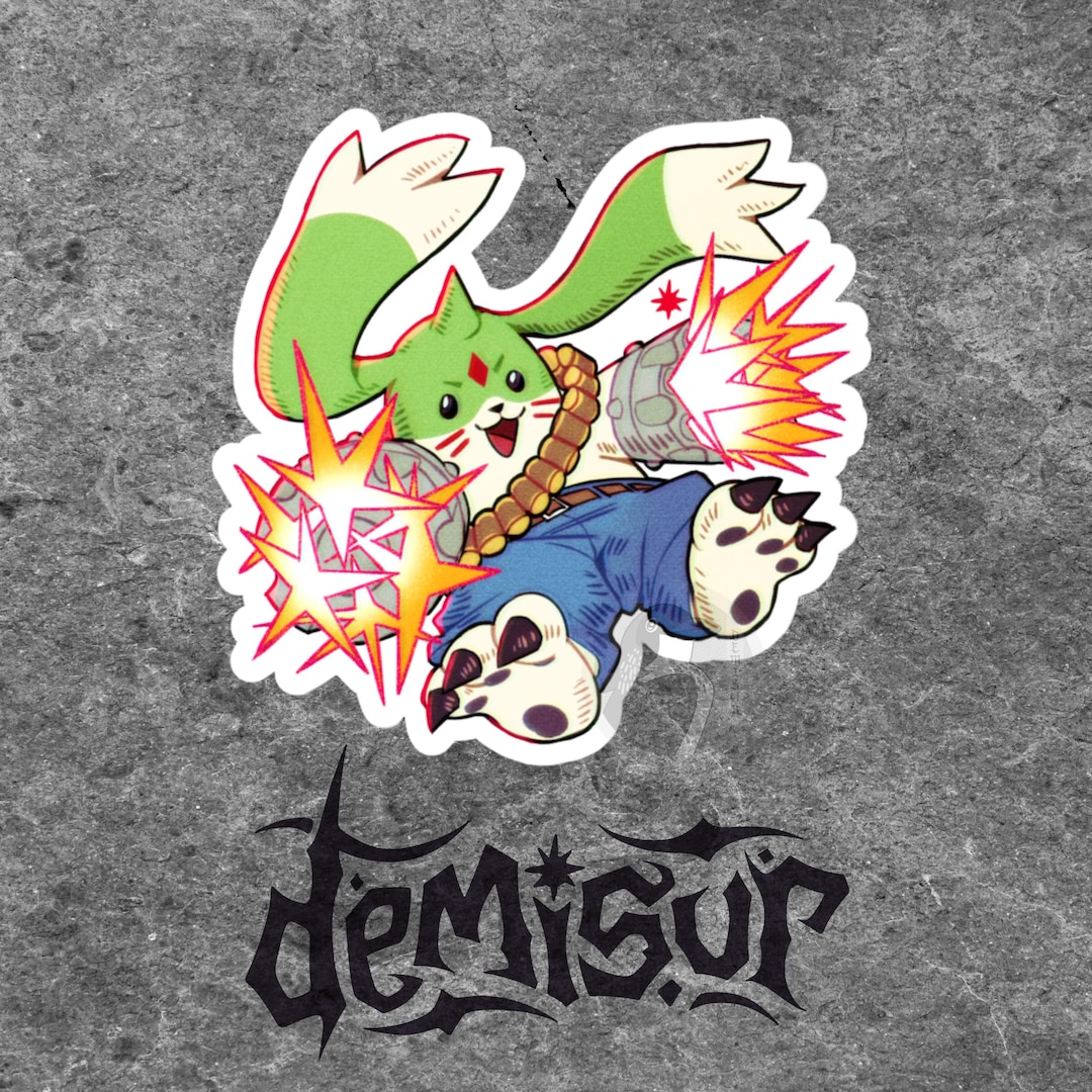 Gargomon | Digimon Sticker - Etsy
