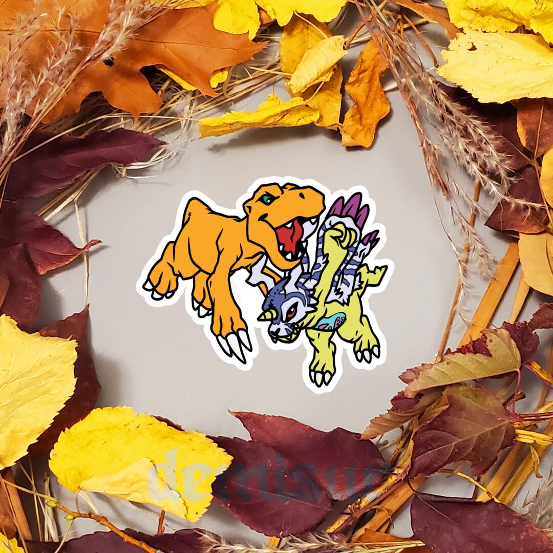 Agumon & Gabumon Digimon Sticker - Etsy