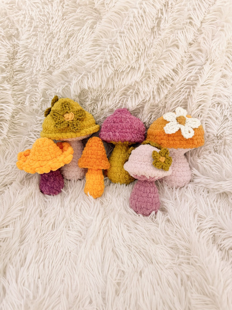 Funky Fungi Crochet Patterns | Groovy Mushrooms Amigurumi - Etsy