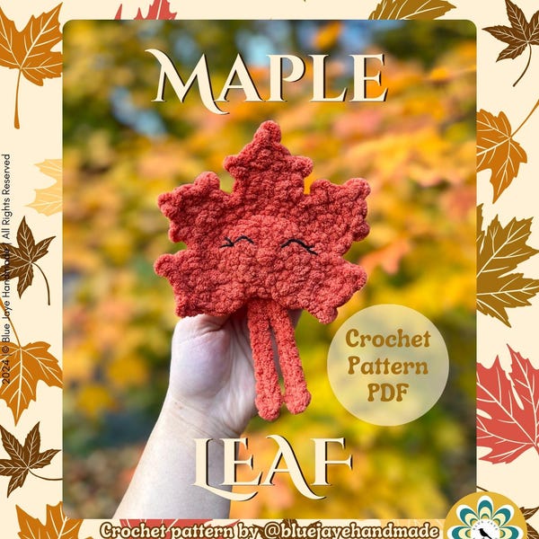 Crochet Maple Leaf - Etsy