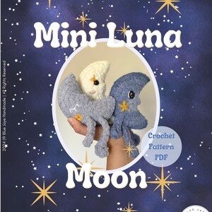 Mini Luna Moon Crochet Pattern | Amigurumi Moon Pattern - Etsy
